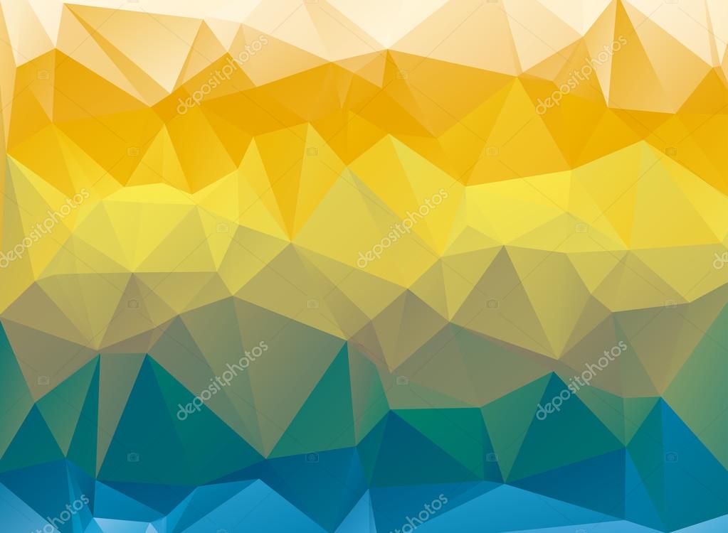 Low poly gradient background yellow, green and bluelow poly grad Stock ...