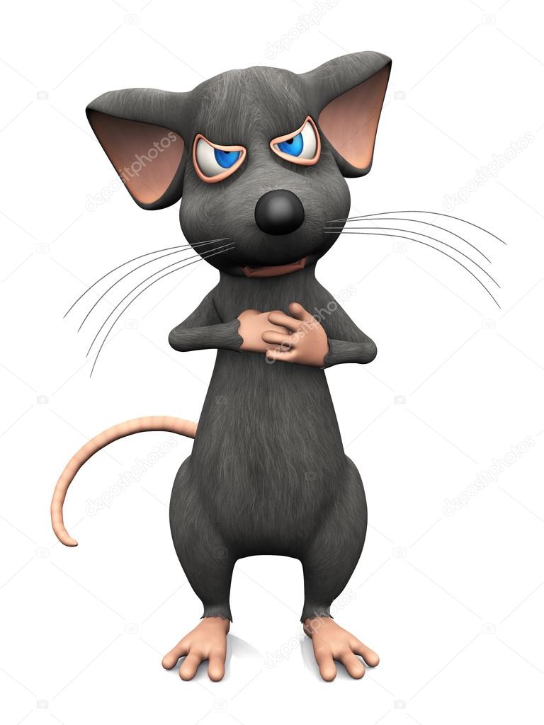 Cartoon mouse looking very angry. Stock Illustration by ©sarah5 #63553699