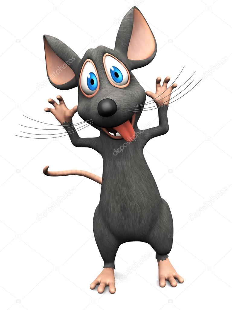 Smiling cartoon mouse doing a silly face. Stock Illustration by ©sarah5 ...