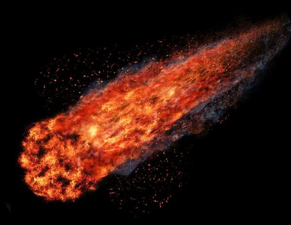 ball of fire on black background - Stock Image - Everypixel