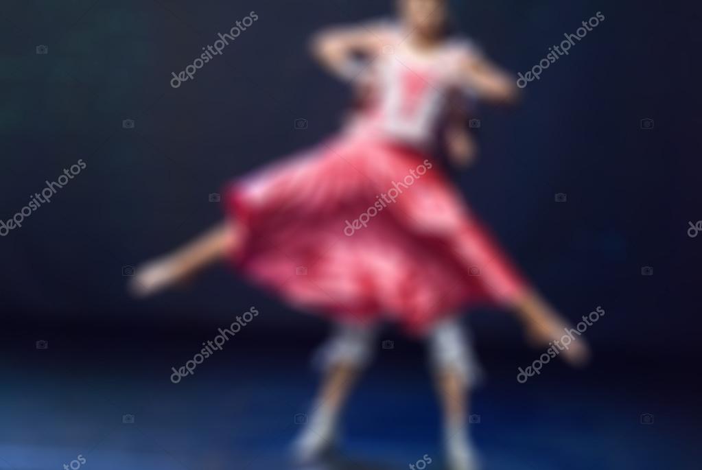 Contemporary dance performance bokeh blur background — Stock Photo ...