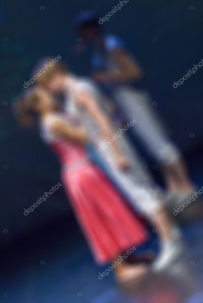 Contemporary dance performance bokeh blur background Stock Photo by ...