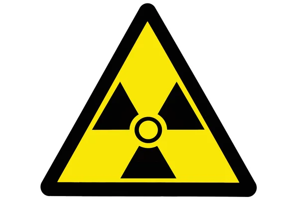 Radiation hazard symbol sign of radhaz threat alert icon label ...