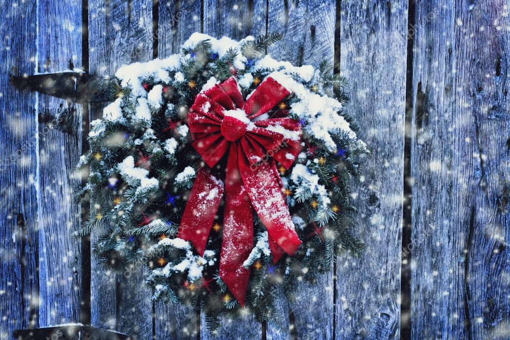 Rustic Christmas Wreath Stock Photo by ©StephanieFrey 75537195