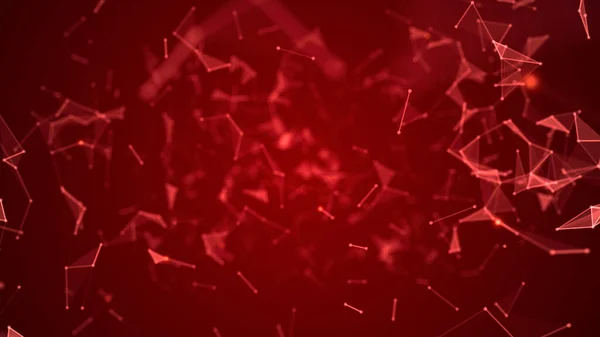 Technology Digital Network Line and Dots Connection. Cyberspace ...