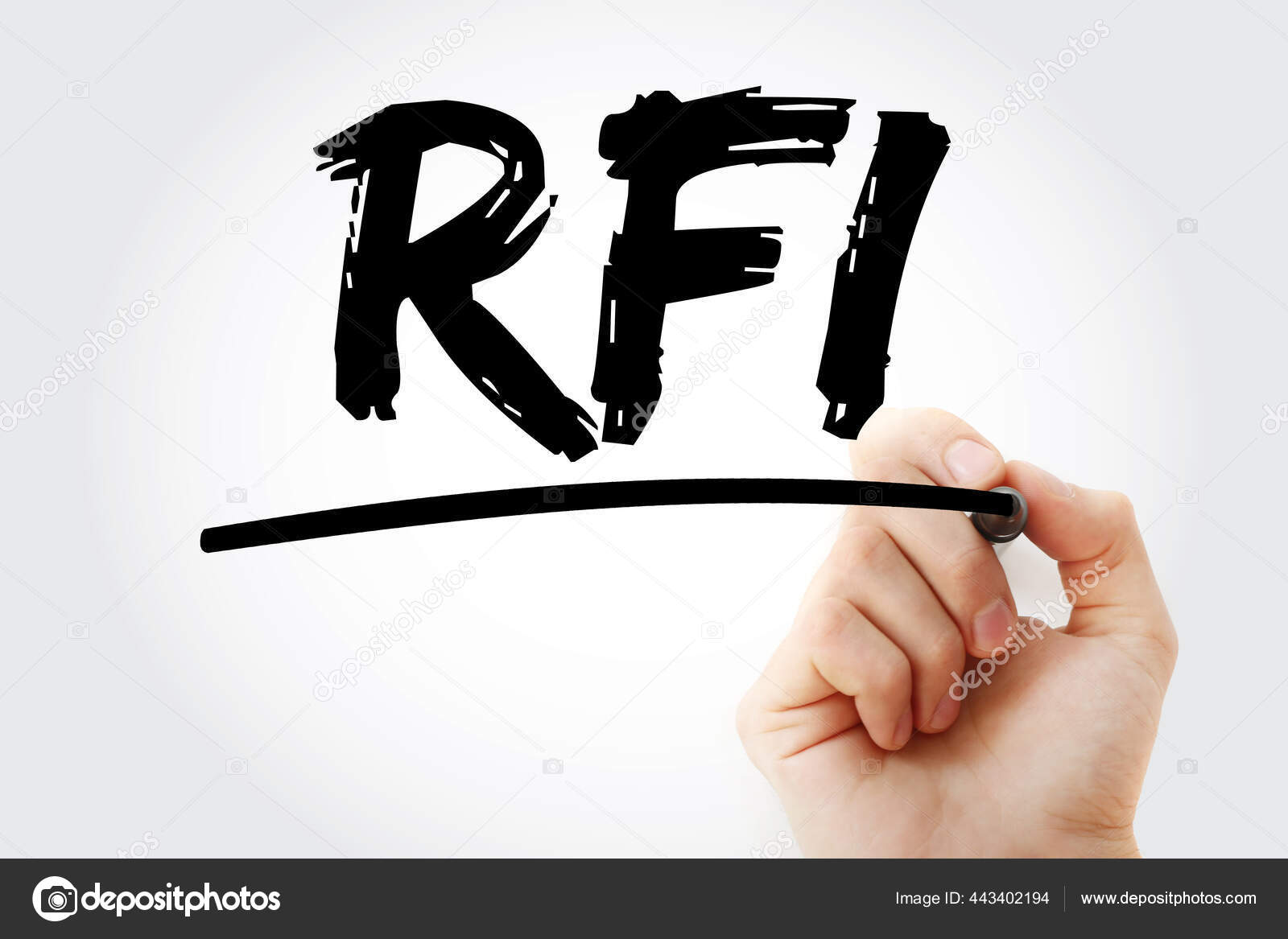 Rfi Request Information Acronym Marker Business Concept Background ...