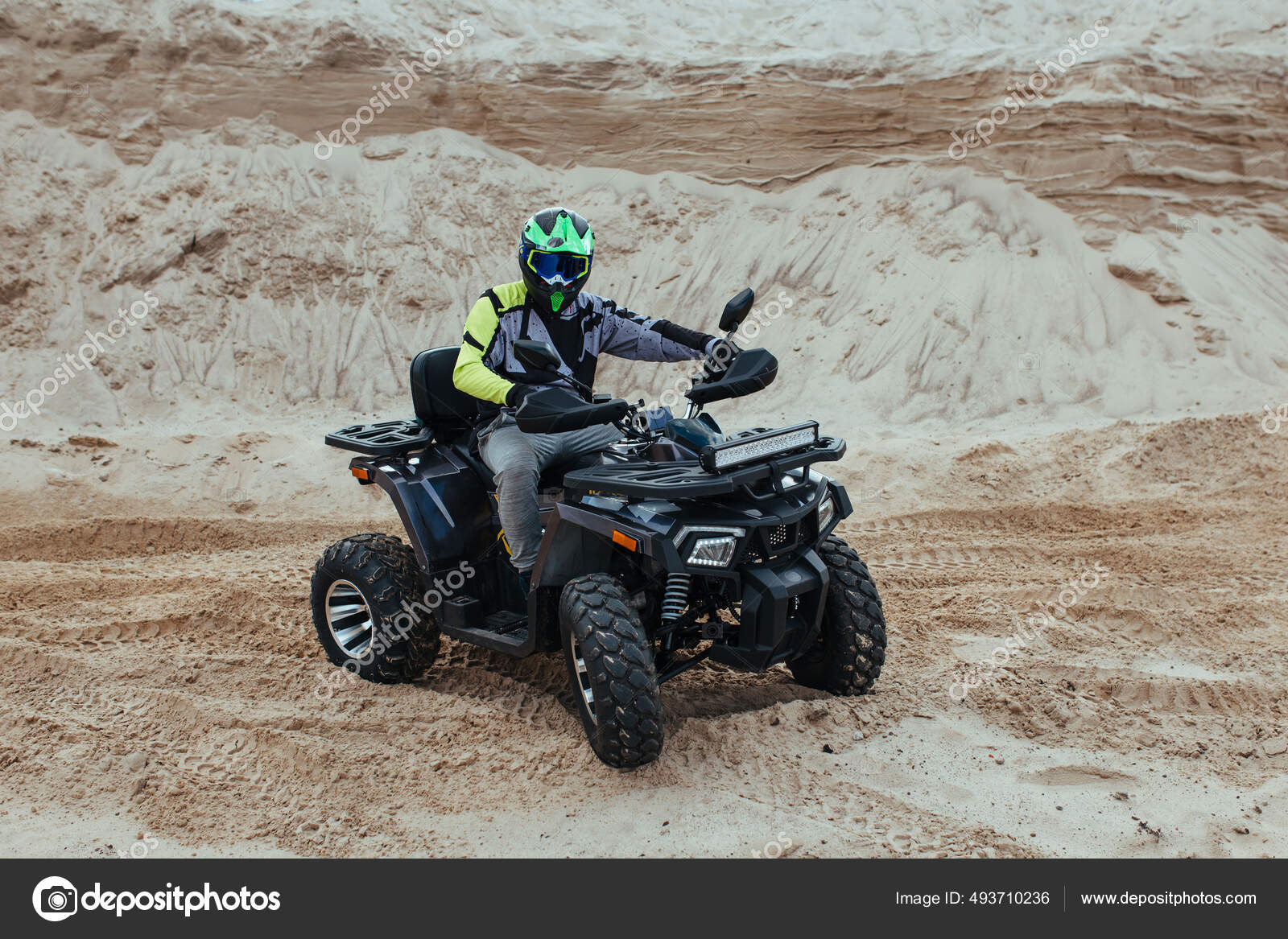 Atv Race Sand Concept Extreme Sport Stock Photo by ©redjy_r 493710236