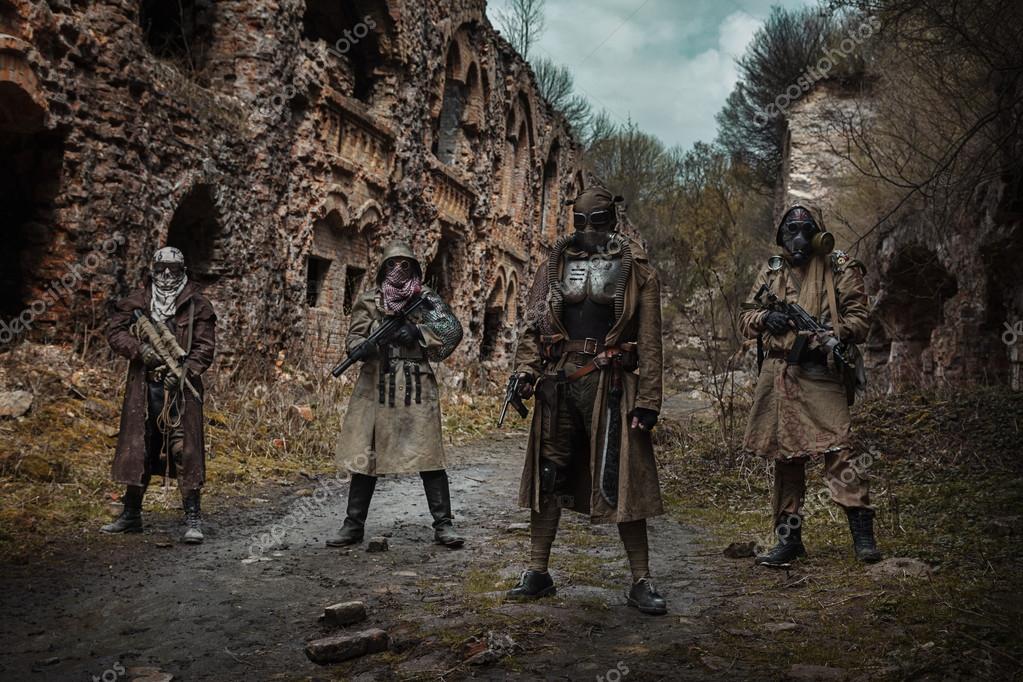 Nuclear post-apocalypse survivors Stock Photo by ©zabelin 114295320