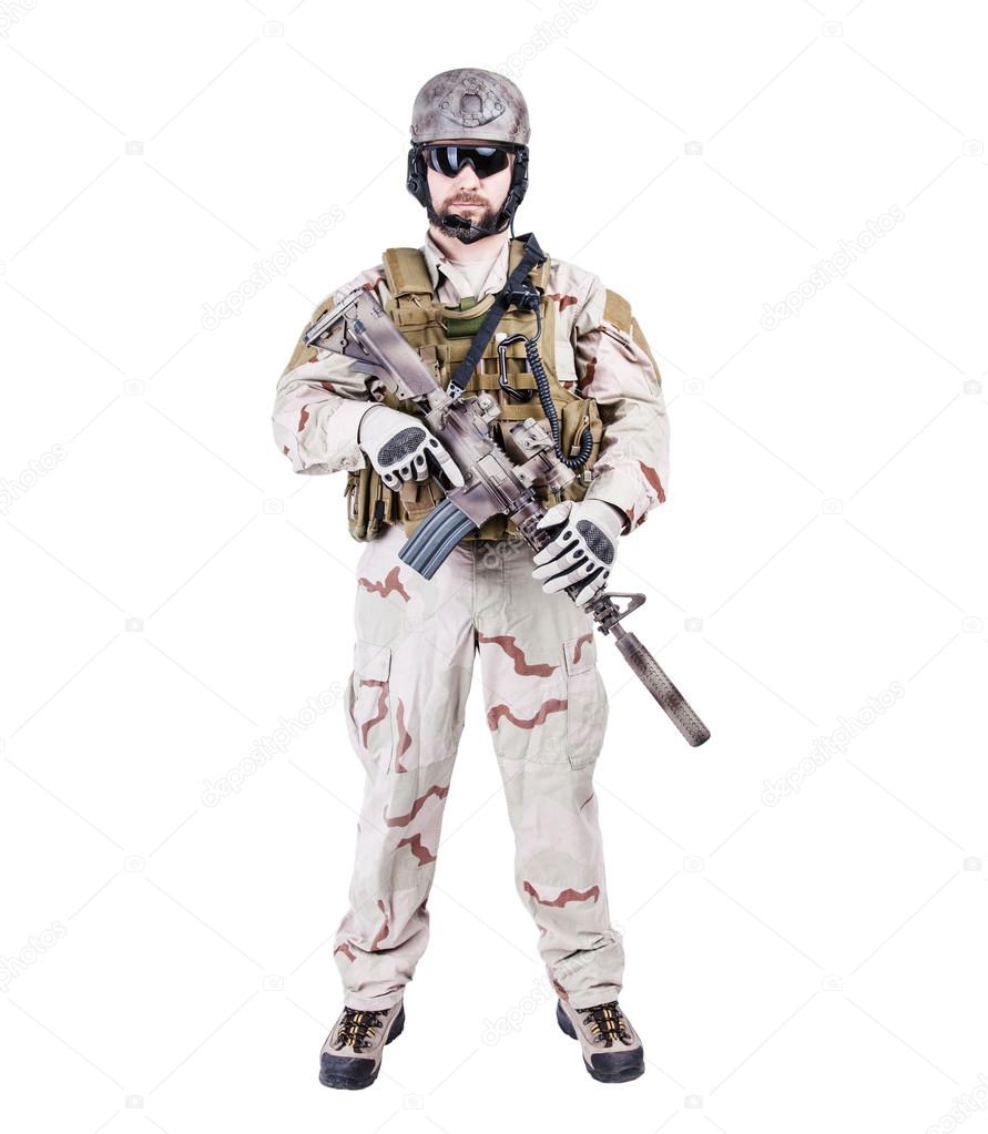 Bearded special warfare operator — Stock Photo © zabelin #58909569