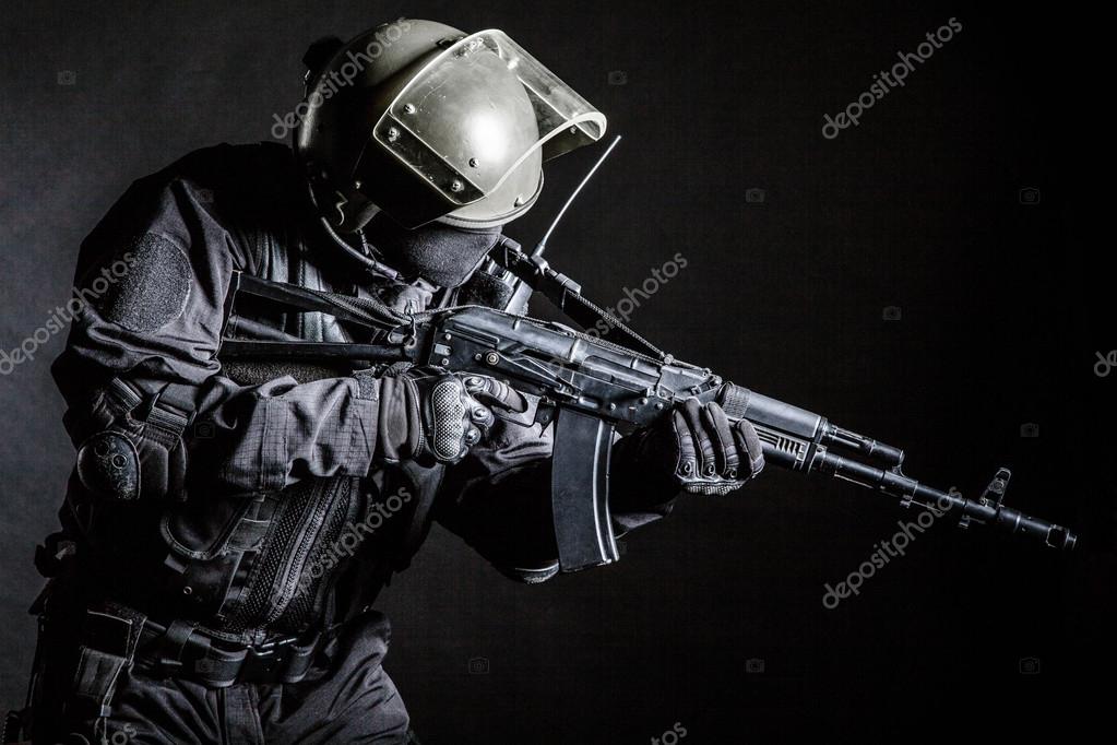 Russian special forces operator — Stock Photo © zabelin #69951507