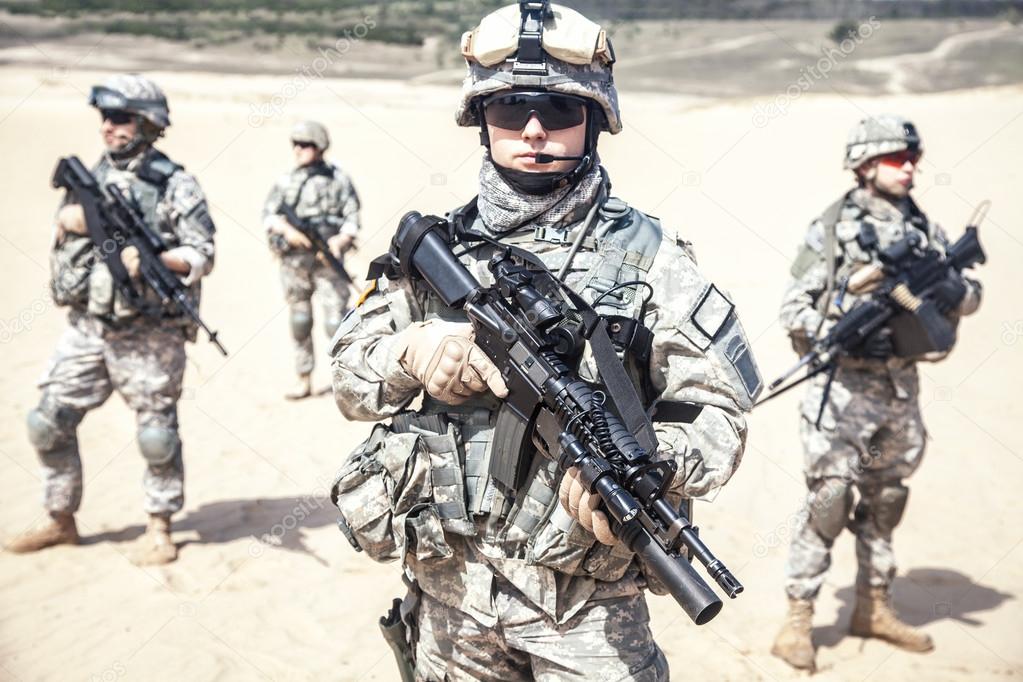 Infantrymen in action Stock Photo by ©zabelin 75321535