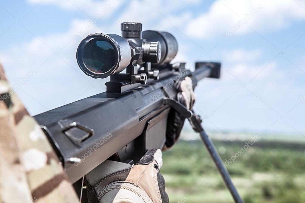 Army ranger sniper — Stock Photo © zabelin #83921276