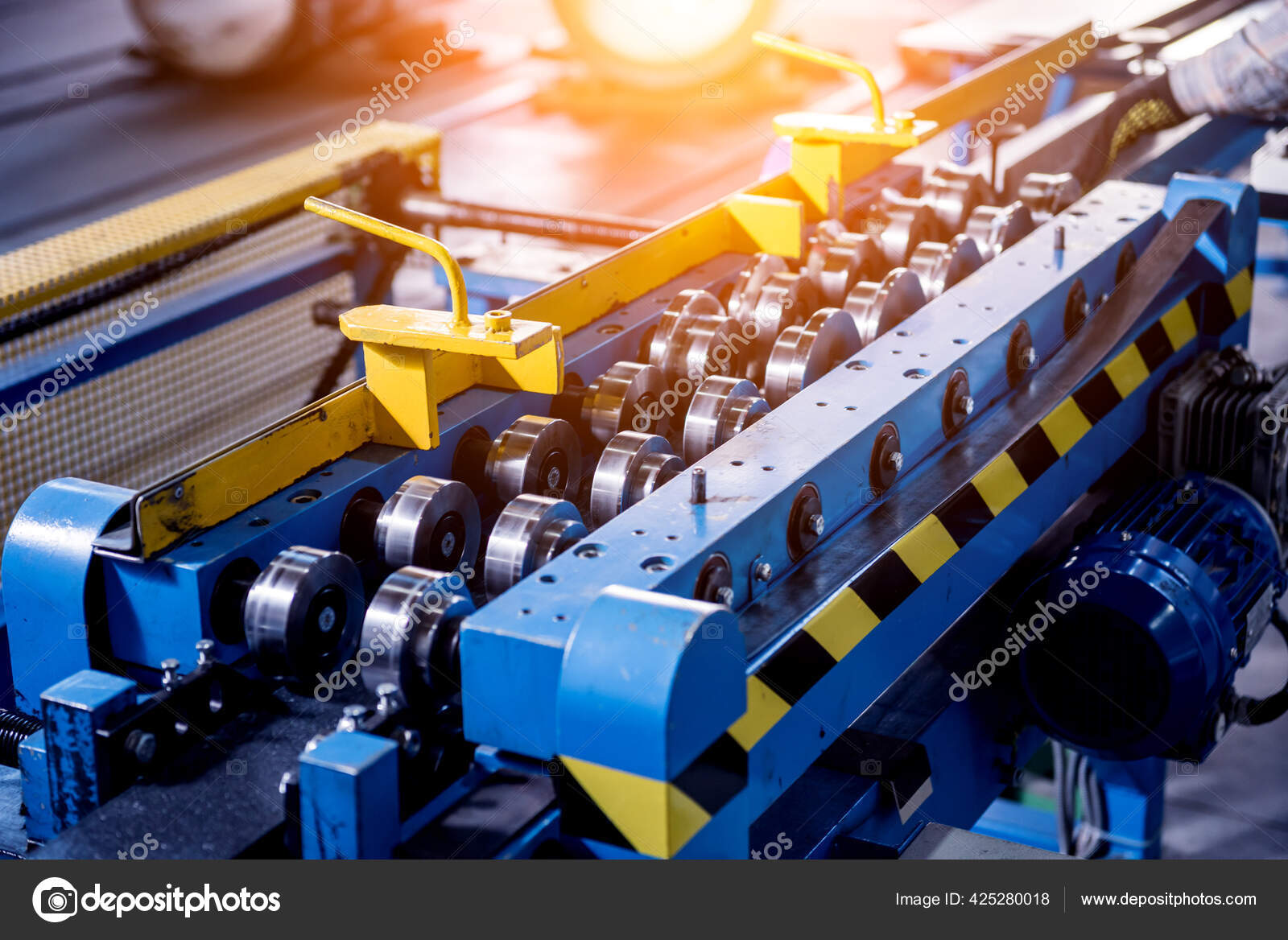 Metal sheet forming machine at the modern metalwork factory. — Stock ...