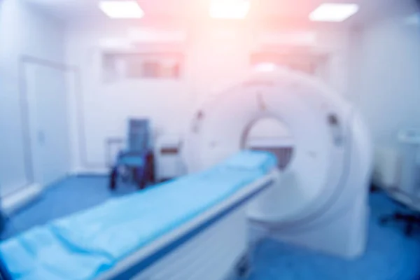 Blurred background of computer tomography diagnostics in modern medical ...