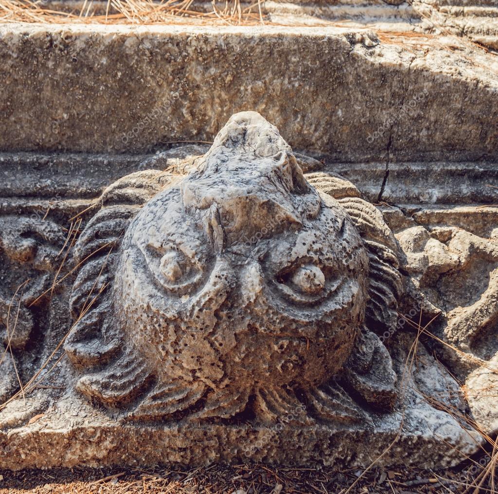 Antique carvings performing on stone — Stock Photo © Romaset #97389636