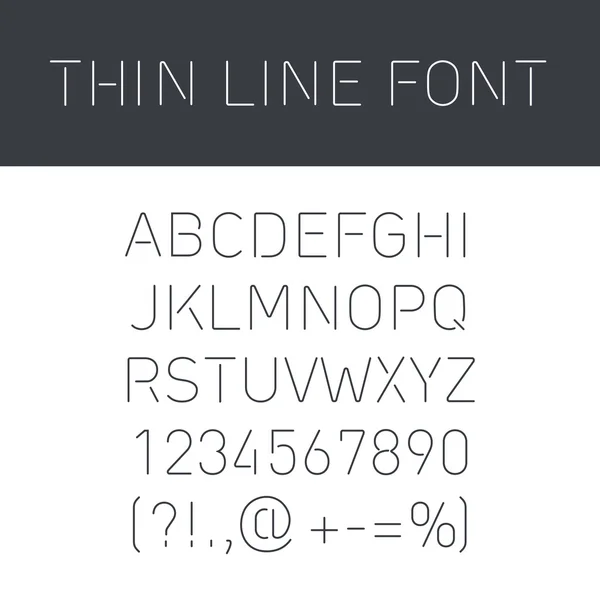 Font thin lines with shadow Stock Vector by ©dvargg 101970378