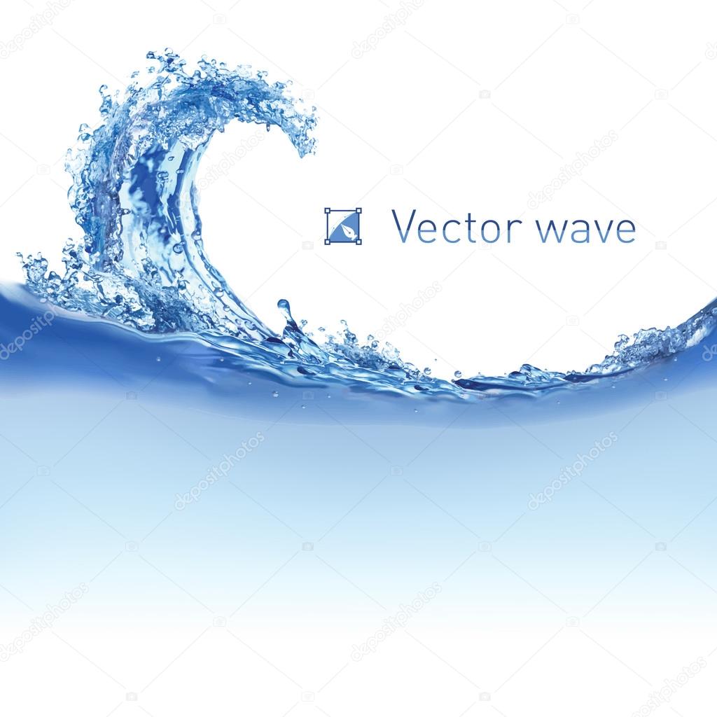 Cool water wave Stock Vector Image by ©dvargg #67383341