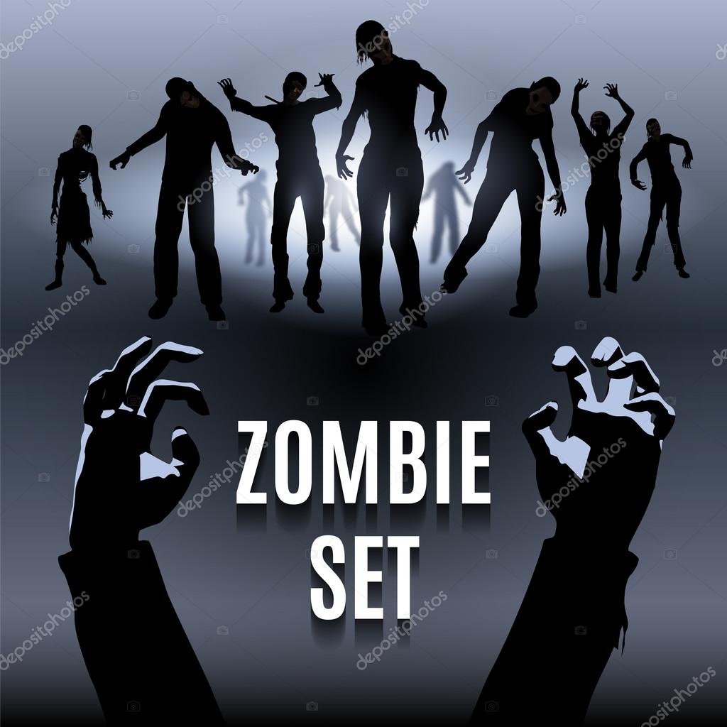 Zombie Silhouette Vector