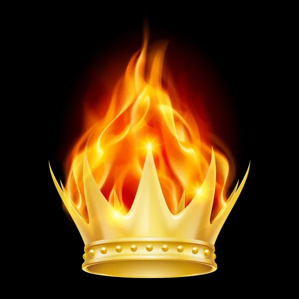 Burning crown Vector Images | Depositphotos