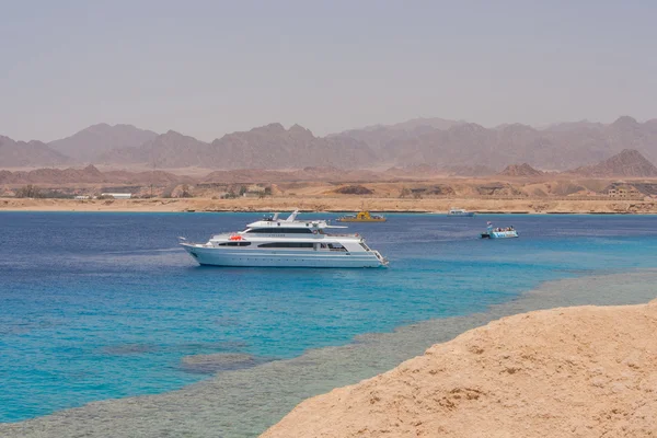 Big white boat in Red Sea. — Stock Photo © Smile19 #93146470