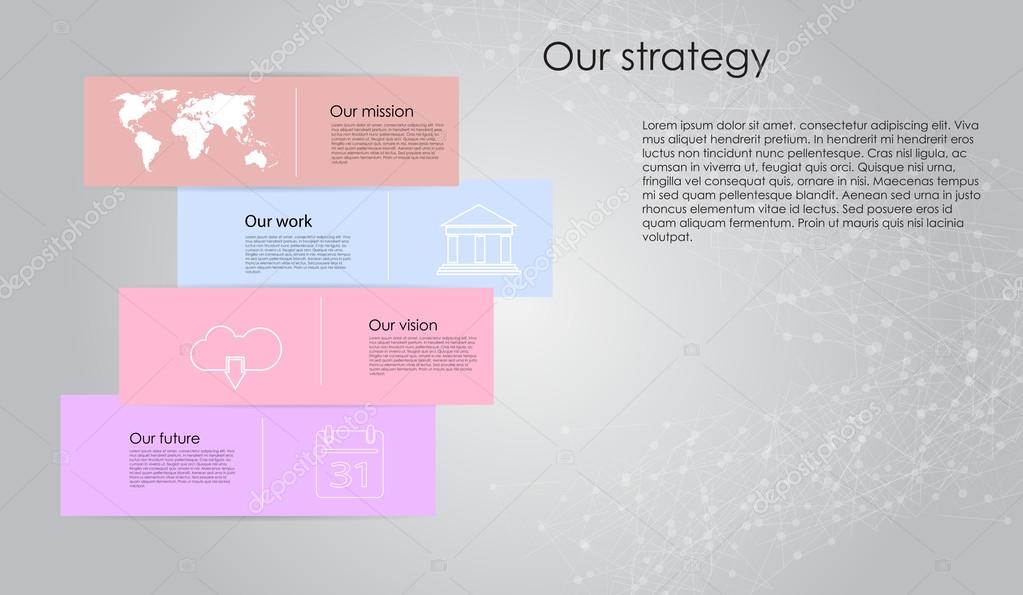 Vector abstract cube infographic network template Stock Vector by ©X ...