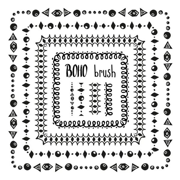 Hand drawn decorative vector pattern brushes Stock Vector Image by ...