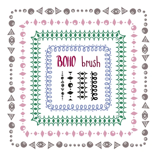 Hand drawn decorative vector pattern brushes Stock Vector Image by ...