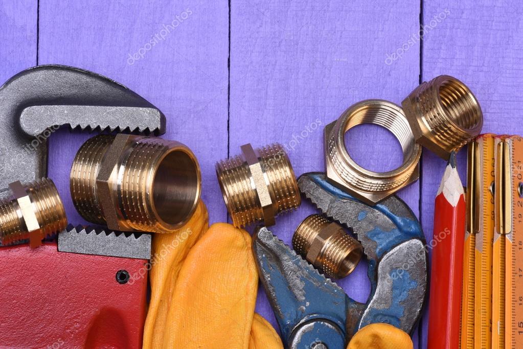 Tools and plumbing accessories Stock Photo by ©Zetor2010 100479840