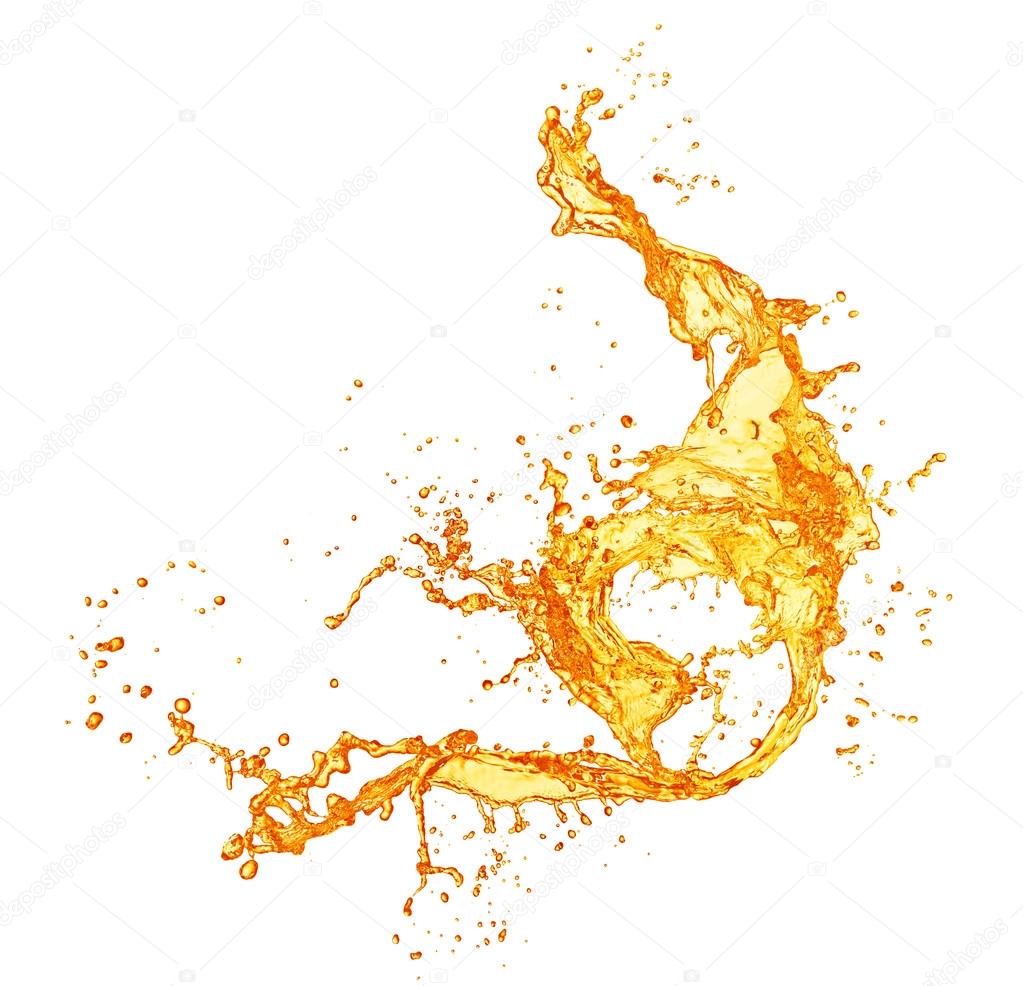 Orange juice splash — Stock Photo © korovin #75687857