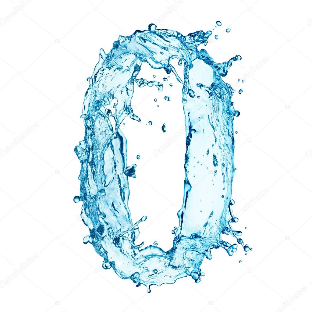 Water splashes number Stock Photo by ©korovin 86581450