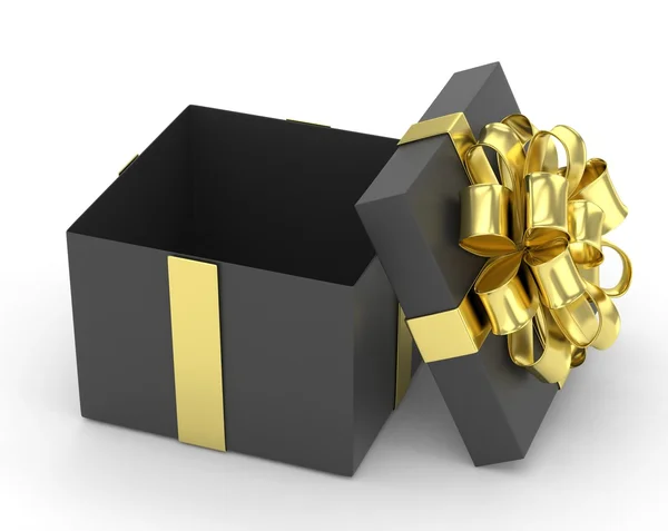 Black open gift box Stock Photo by ©merznatalia 107621054
