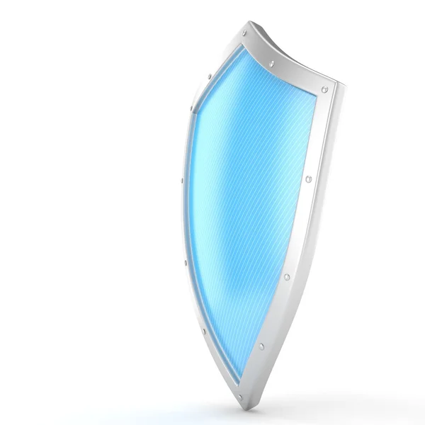 Blue 3d shield icon — Stock Photo © merznatalia #104562024