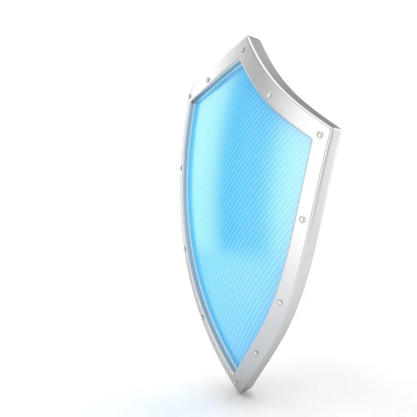 Blue 3d shield icon — Stock Photo © merznatalia #104562024
