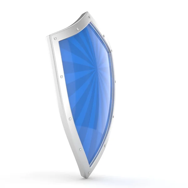 Blue 3d shield icon — Stock Photo © merznatalia #104562024