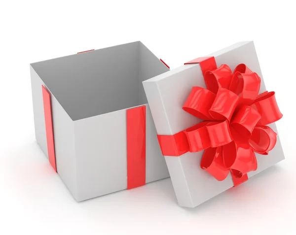 Open white gift box — Stock Photo © kash76 #4405310
