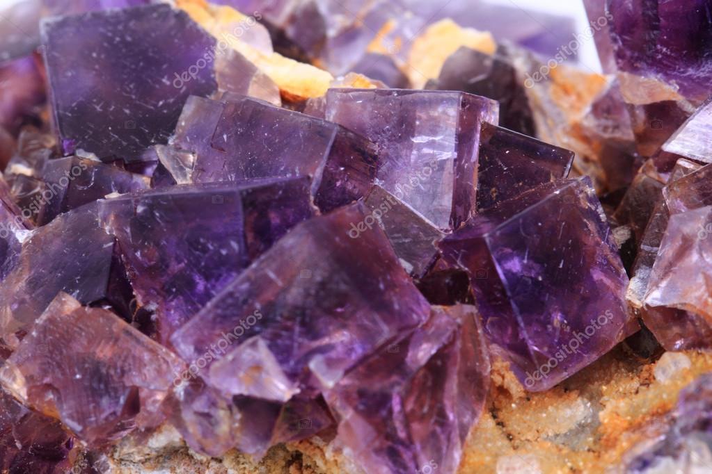 Violet fluorite cubes — Stock Photo © jonnysek #72462645