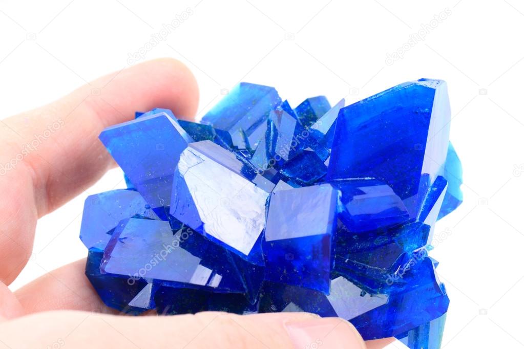 Blue vitriol mineral — Stock Photo © jonnysek #77483574
