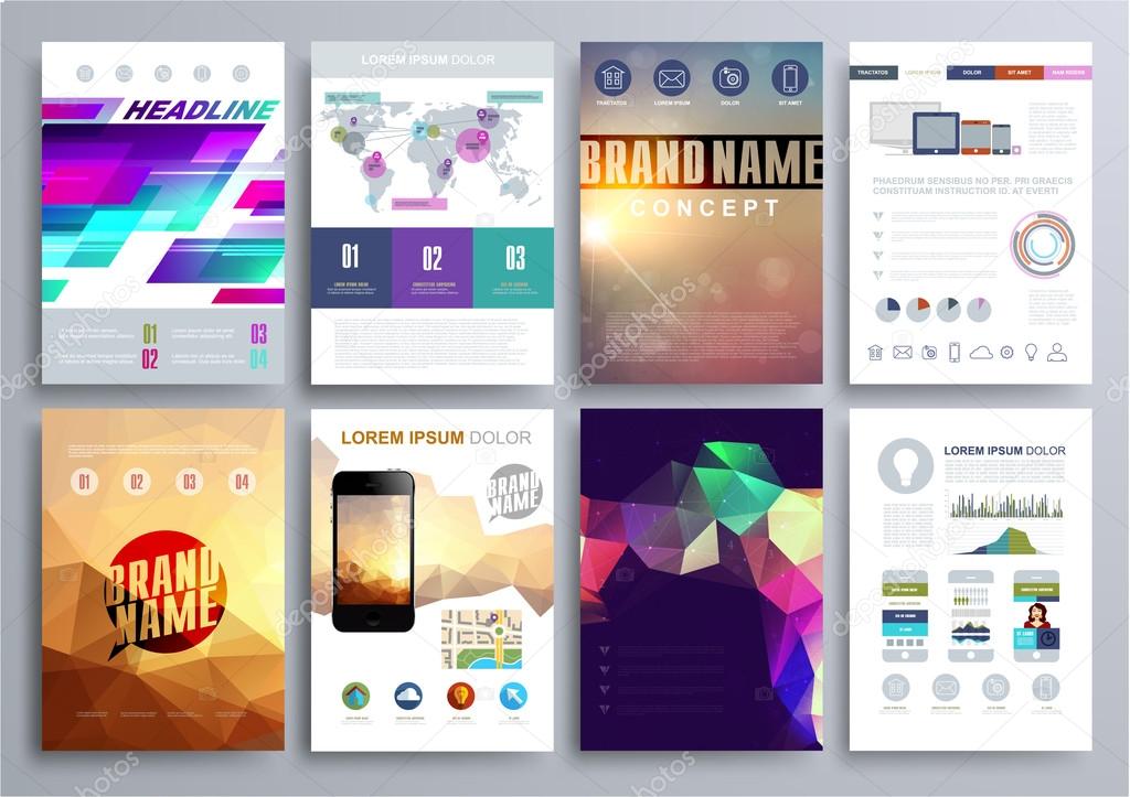 Set of Design Templates Stock Vector Image by ©-devor- #63405189