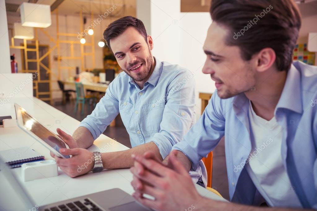 Handsome men working Stock Photo by ©GeorgeRudy 102577048
