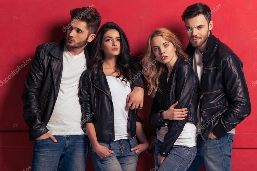Stylish young people Stock Photo by ©GeorgeRudy 102606376 Stylish young people Stock Photo by ©GeorgeRudy 102606376