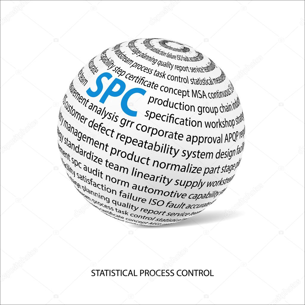 Statistical process control word ball (SPC) Stock Vector Image by ...