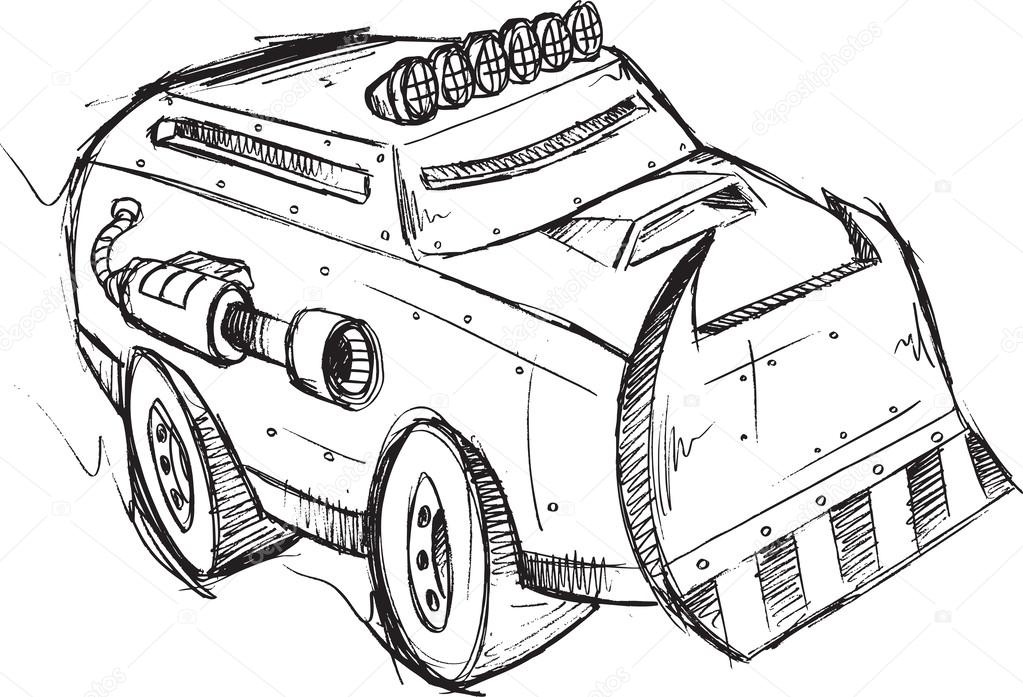 Armored Car Vehicle Sketch Stock Vector Image by ©MisterElements #58362251