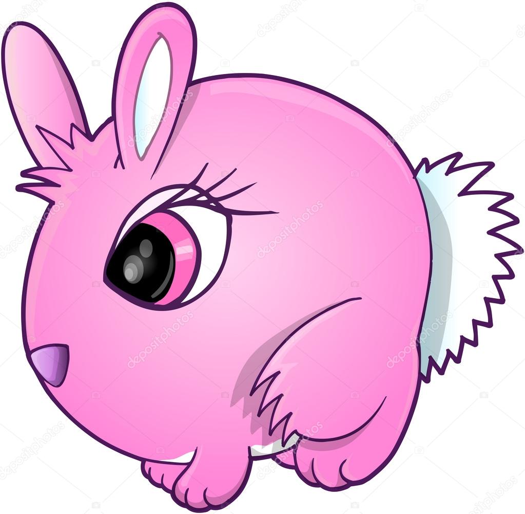 Pink Bunny Stock Vector Image by ©MisterElements #64074387