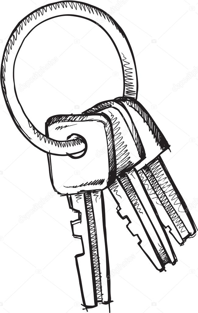 Doodle sketch Keys Stock Vector by ©MisterElements 65921215