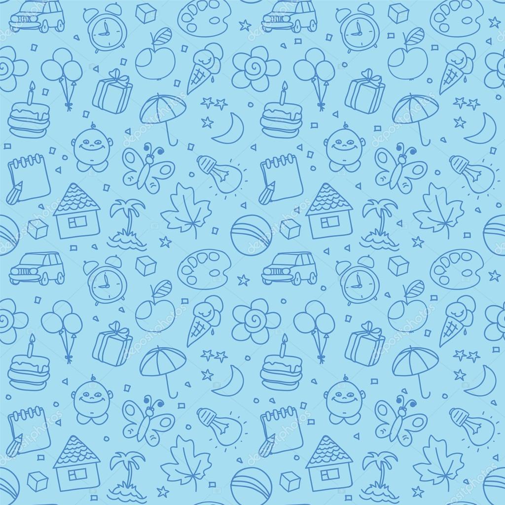 Textura sin costura para niños vector, gráfico vectorial © Genika ...