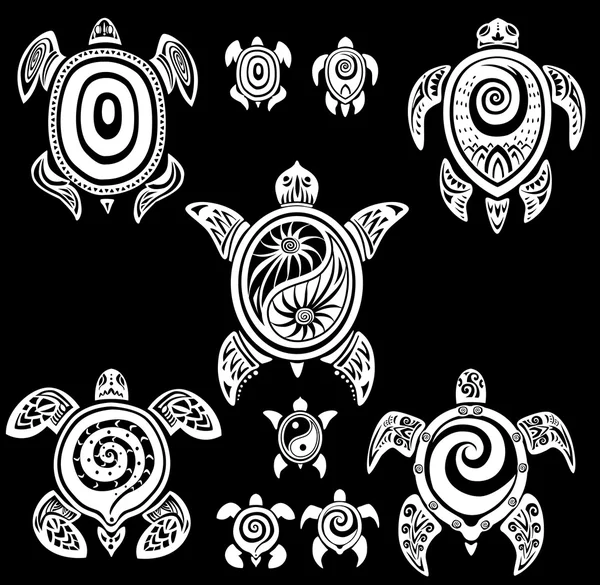 Decorative turtles — Stock Vector © wikki33 #5641534