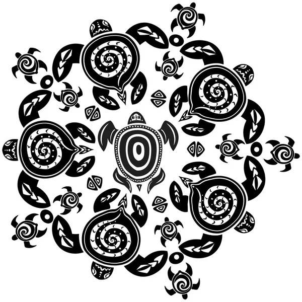 Decorative turtles — Stock Vector © wikki33 #5641534