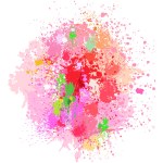 Color paint splashes. Gradient vector background Stock Vector Image by ...