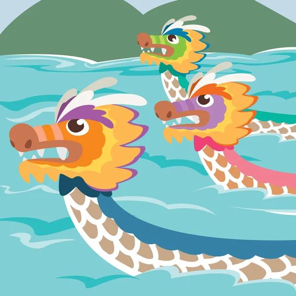 Dragon boat racing Vector Art Stock Images | Depositphotos