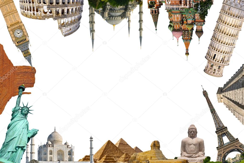 Famous monuments of the world — Stock Photo © sdecoret #104096174